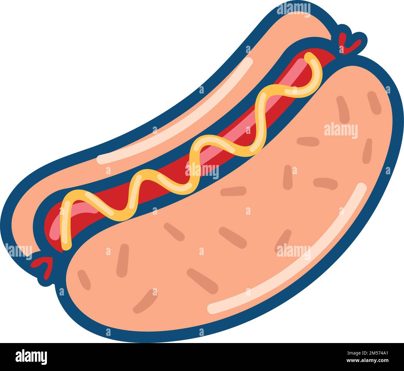 hot dog icon Stock Vector Image & Art - Alamy