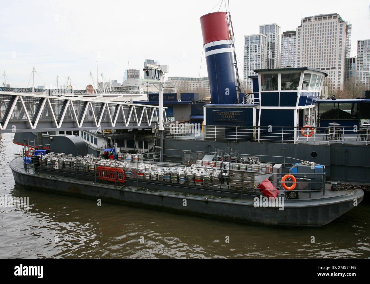 The Tattersall Castle a former passenger ferry and now a food and ...