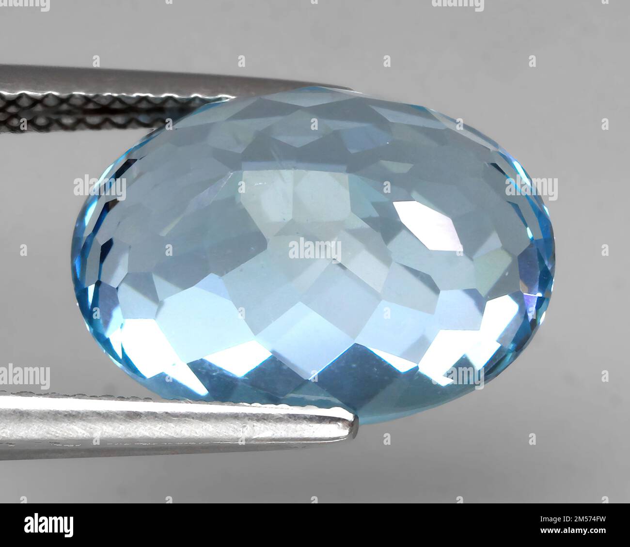 Blue white topaz gemstones hi-res stock photography and images - Alamy