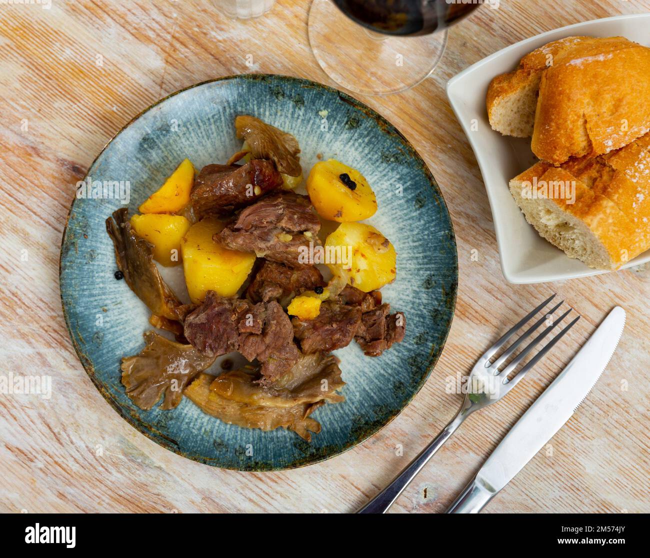 Traditional dish of French cuisine is Beef bourguignon Stock Photo - Alamy