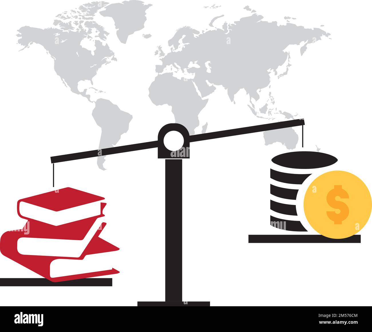 An illustration of an editable icon of education and finance on ...