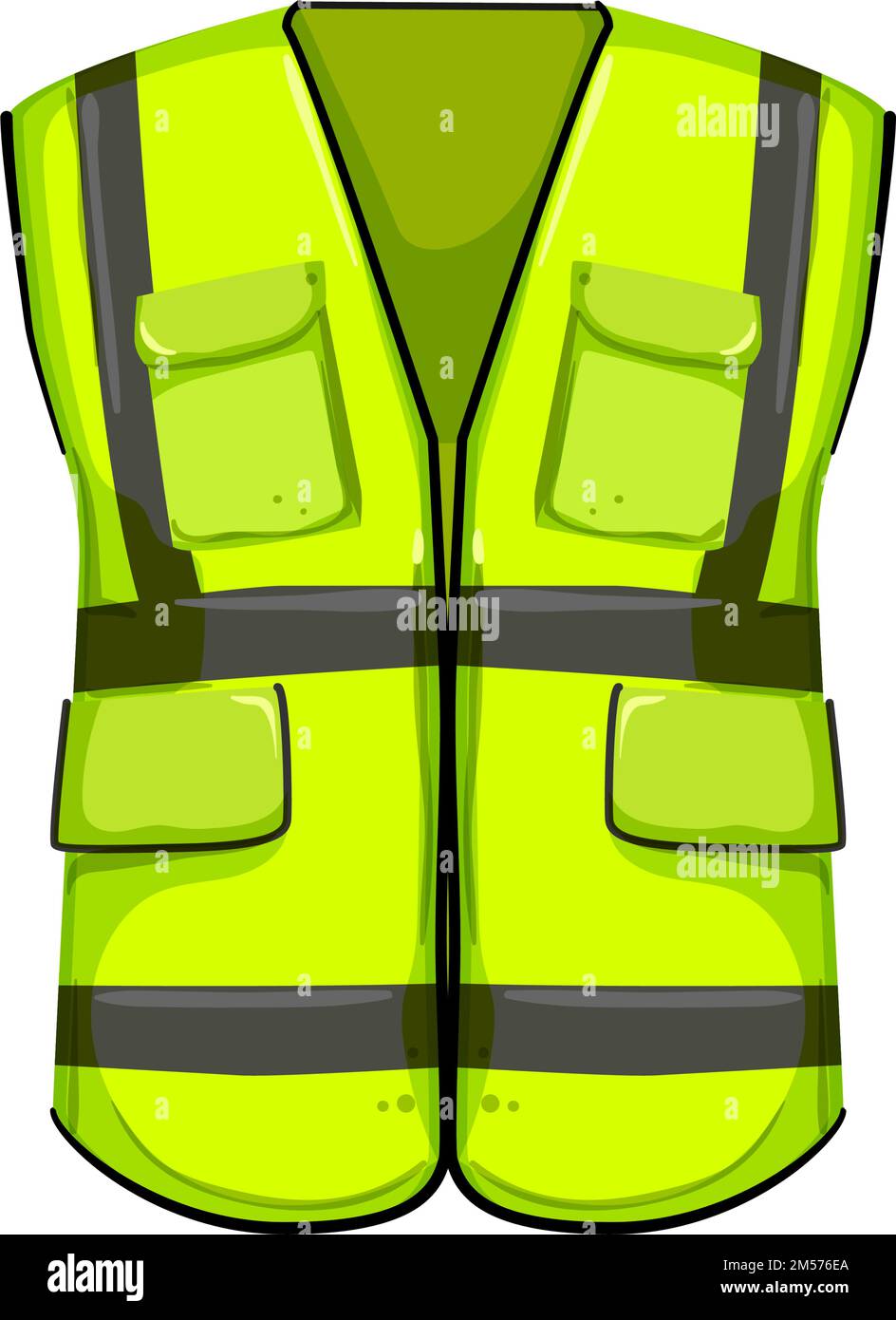 jacket safe vest cartoon vector illustration Stock Vector Image & Art ...
