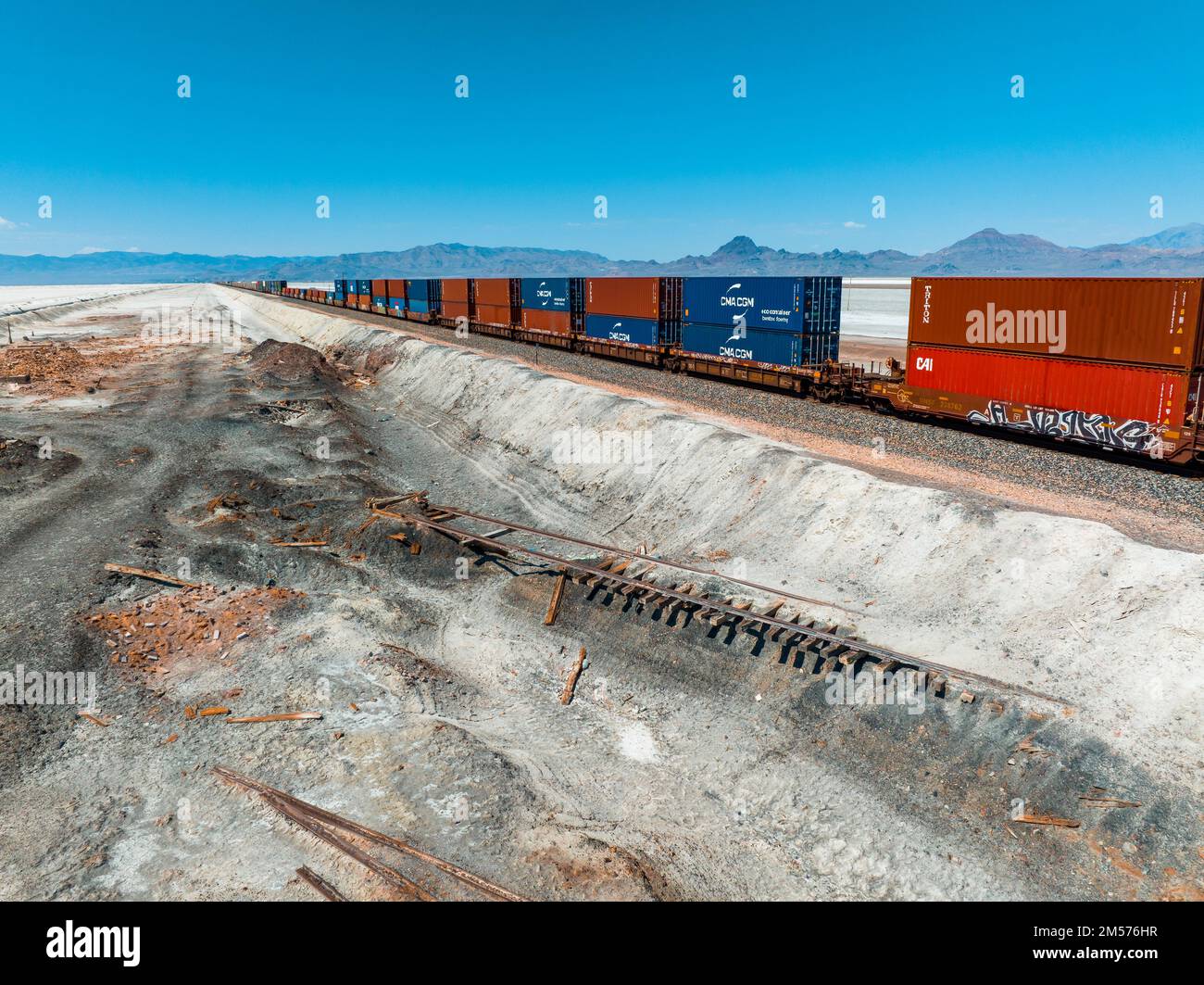 Freight cargo train passing railroad hi-res stock photography and ...