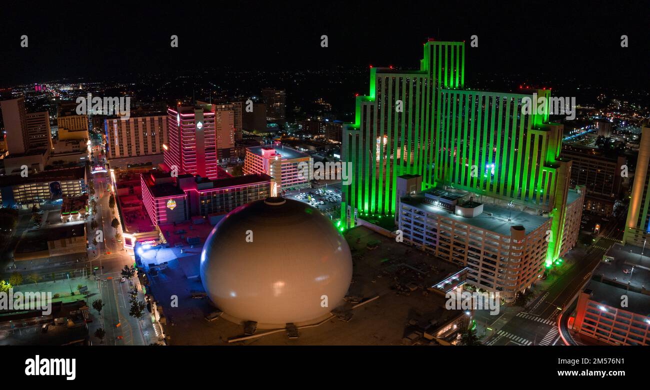 Reno skyline night hi-res stock photography and images - Alamy