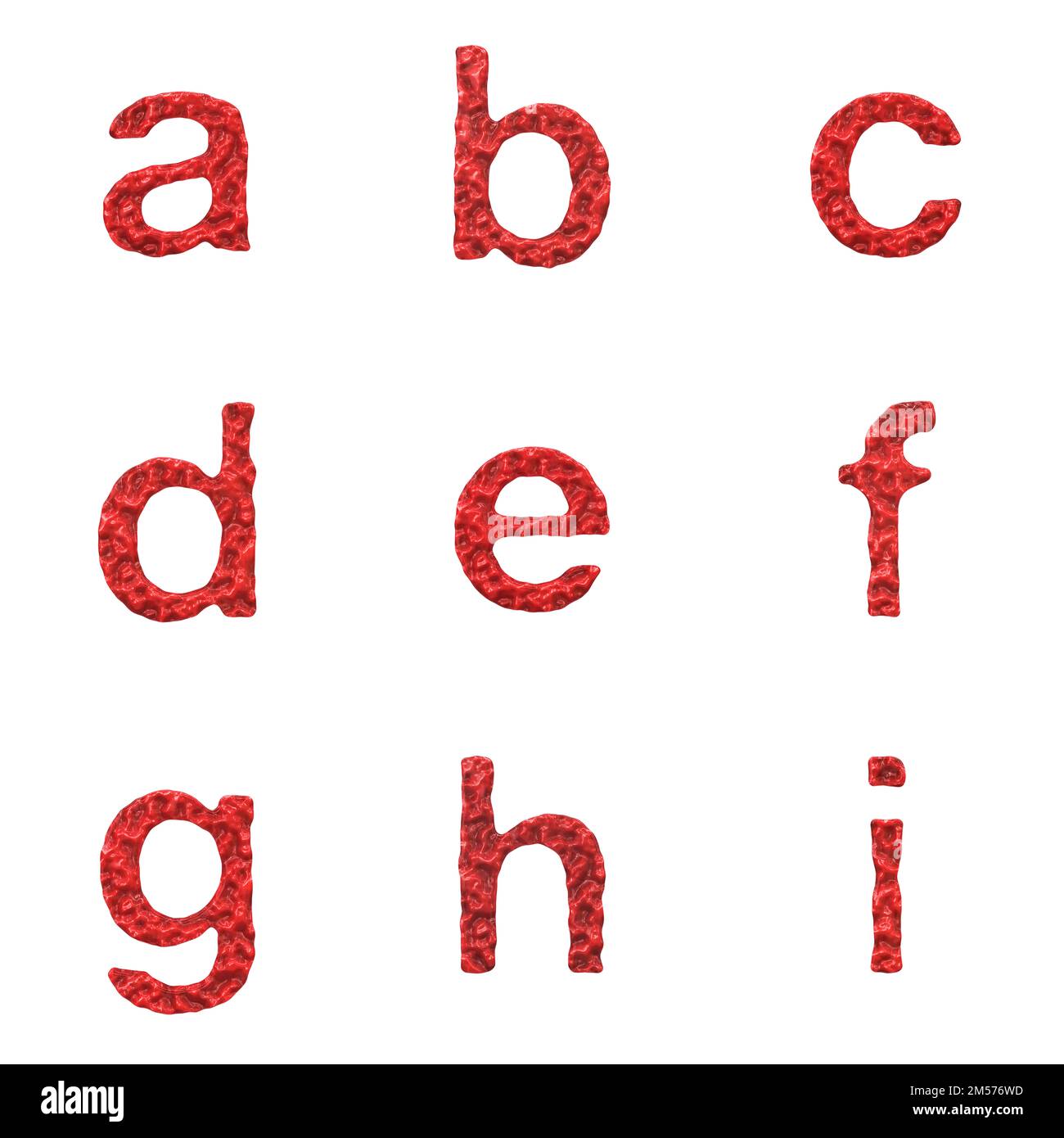 3D Rendering Set of Bloody Font Alphabet, Numbers and Punctutation ...