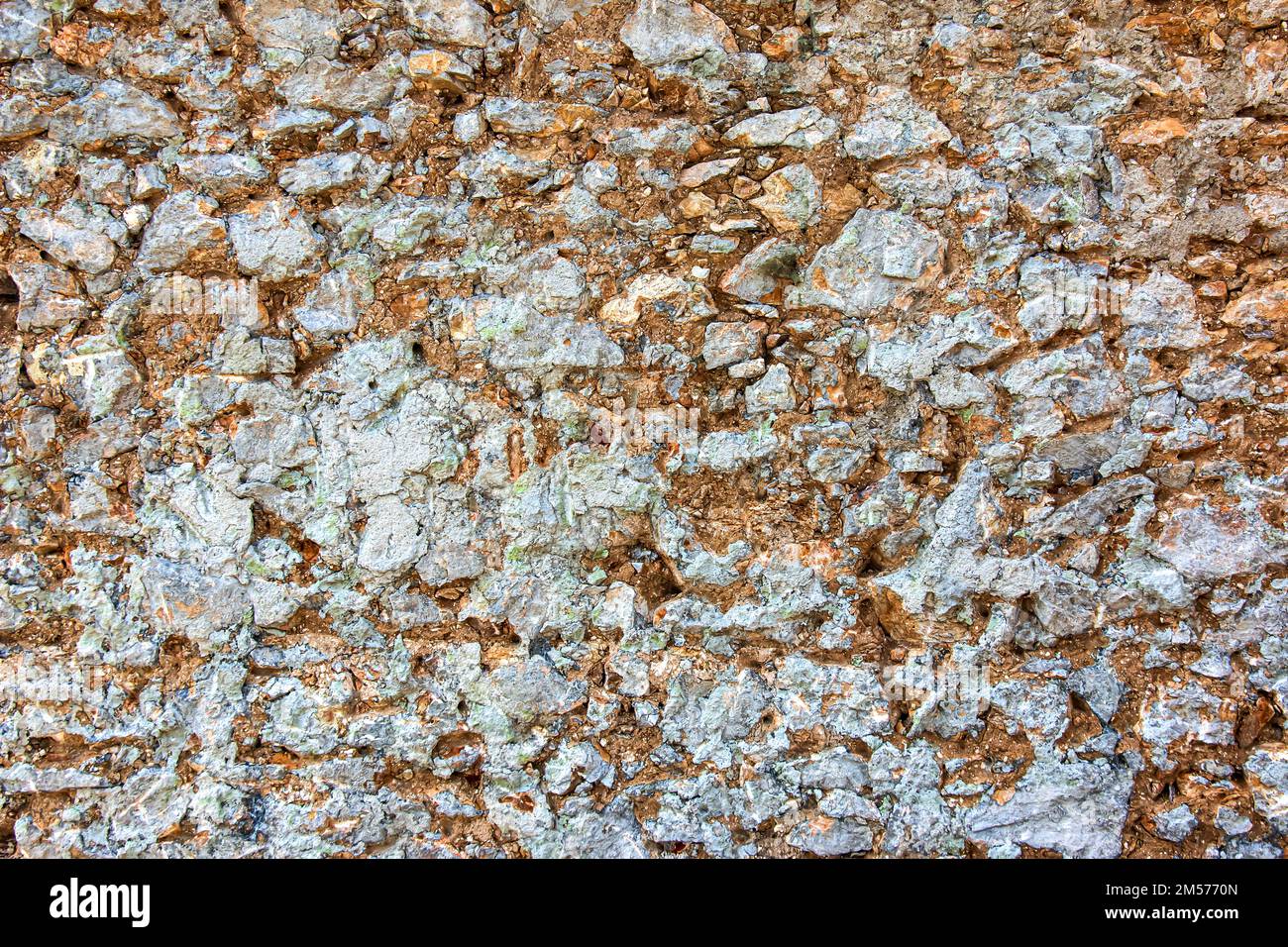 Old stone wall background, stone wall texture. Old broken stones, close ...