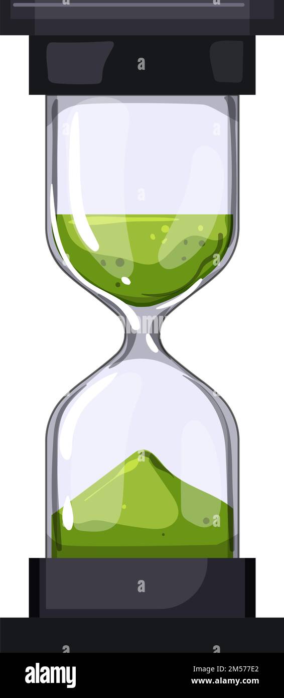 hour sandglass hourglass cartoon vector illustration Stock Vector Image ...