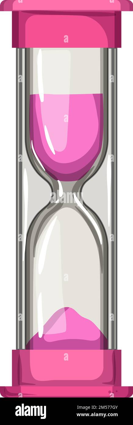 time sandglass hourglass cartoon vector illustration Stock Vector Image ...