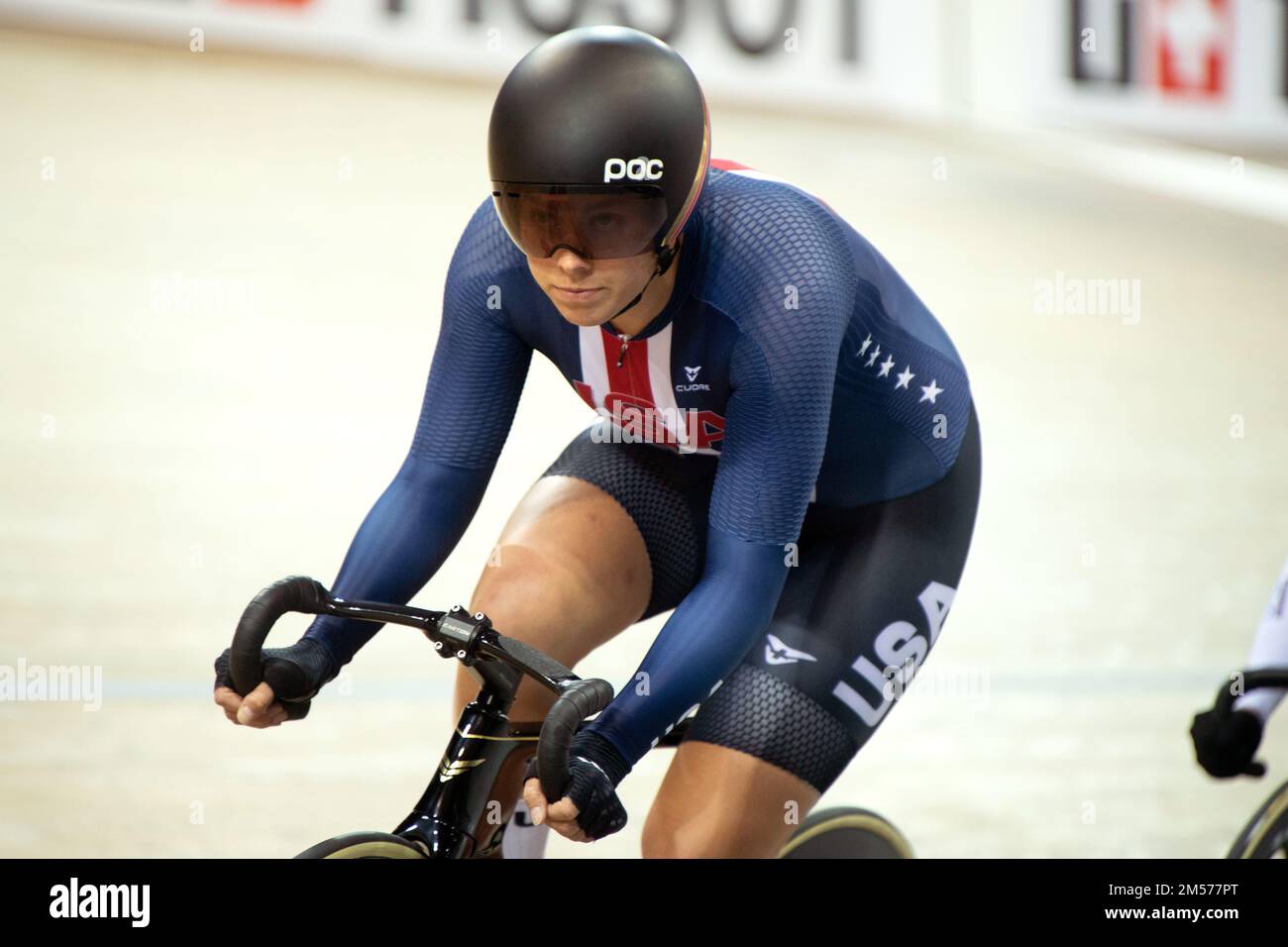 Jennifer Valente of the United States winning the women's omnium event ...