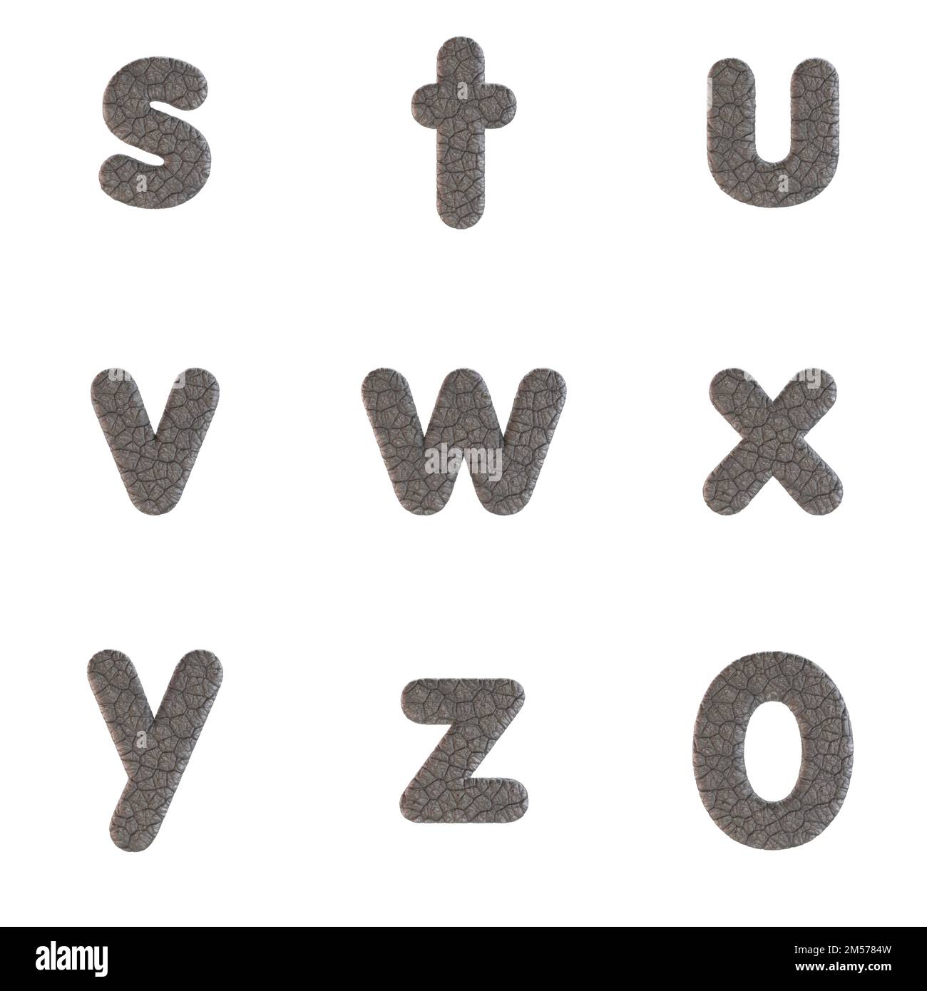 3D Render Set of Elephant Font including Letters, Numbers and ...