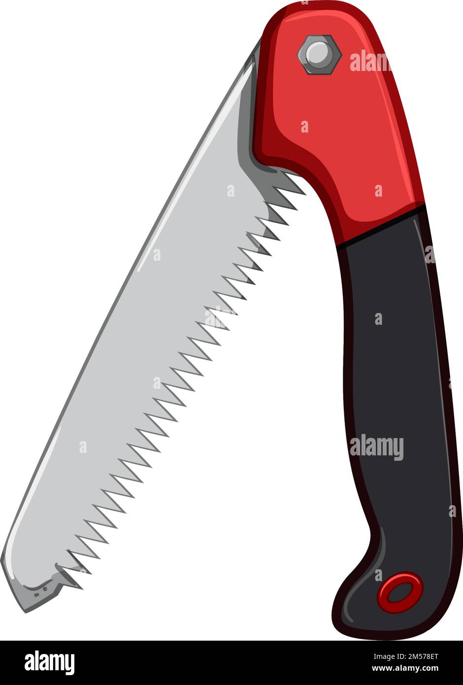 handle saw hand cartoon vector illustration Stock Vector Image & Art ...