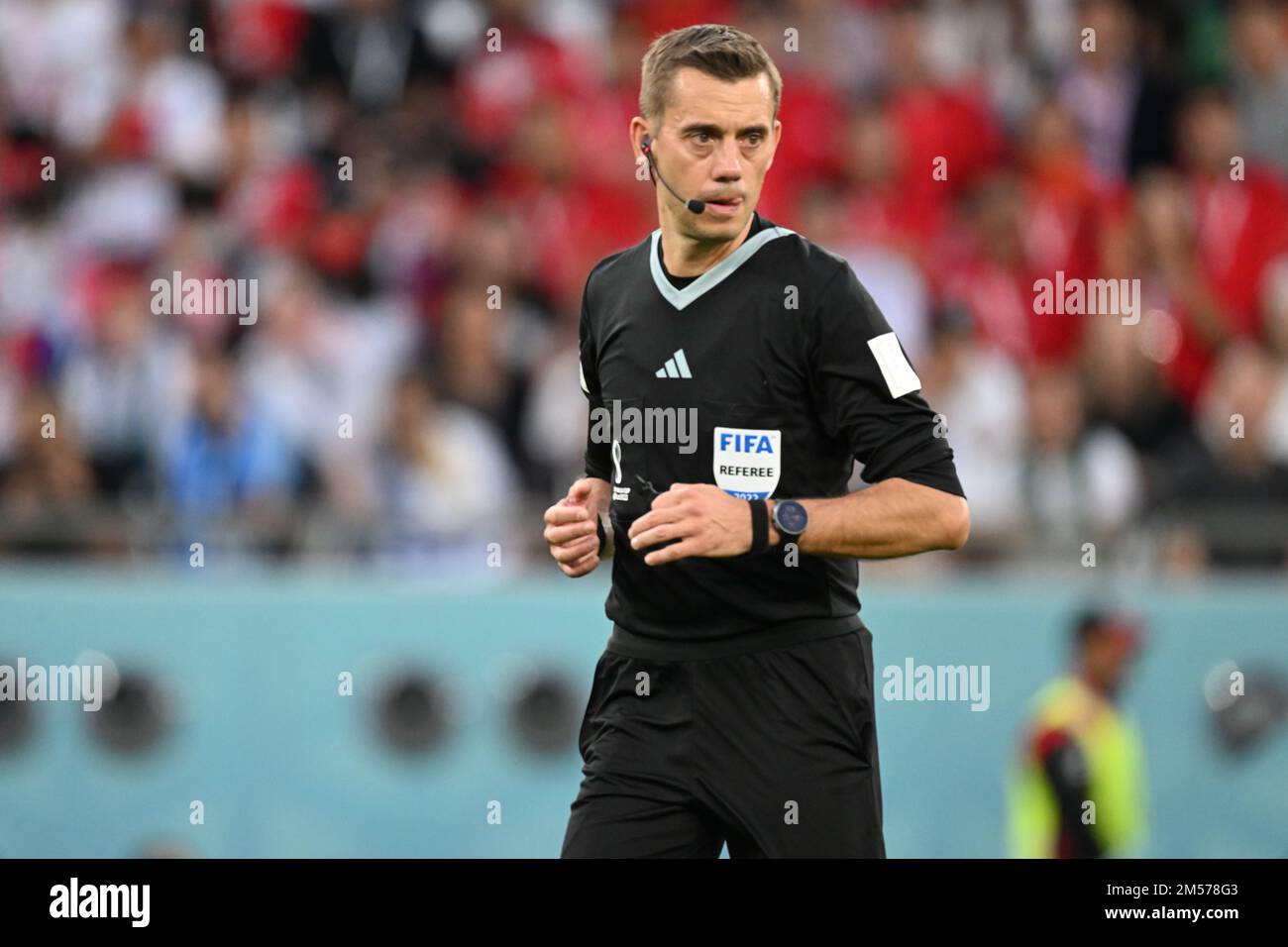 Referee in action during the FIFA 2022 World Cup group match between ...