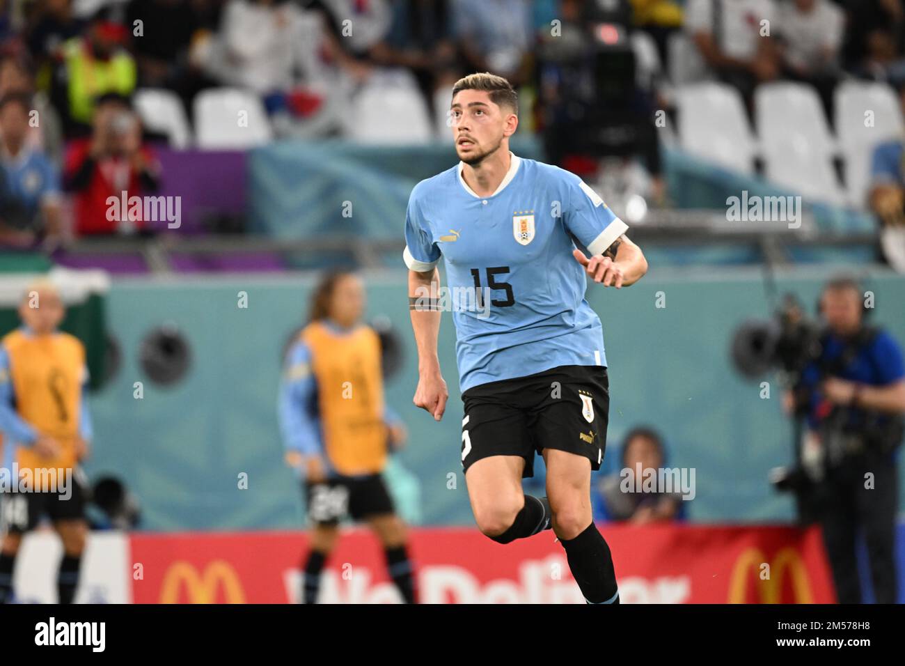 Federico VALVERDE in action during the FIFA 2022 World Cup group match ...