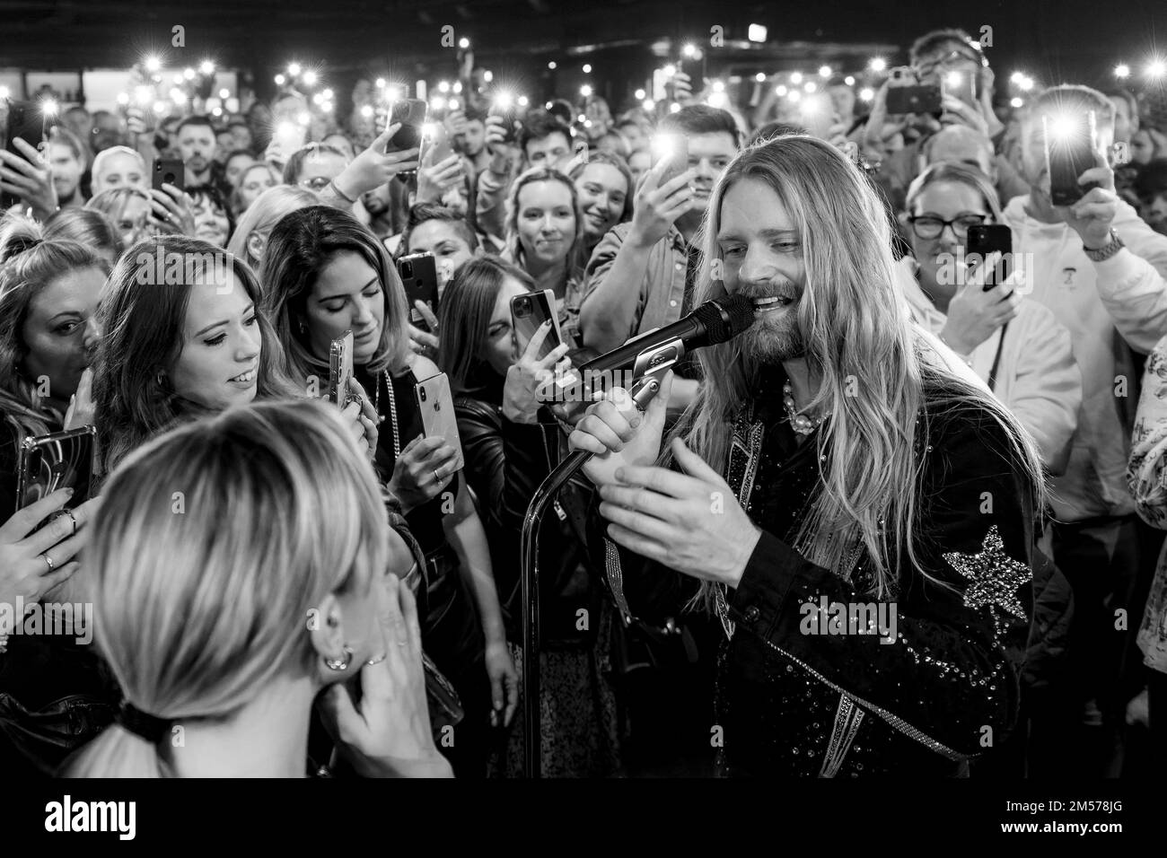 LONDON, ENGLAND: Sam Ryder performs at Here at Outernet. Featuring: Sam ...
