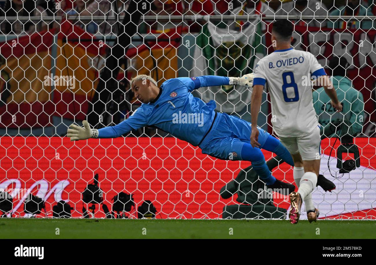 Ferran TORRES scores from the penalty during the FIFA 2022 World Cup ...