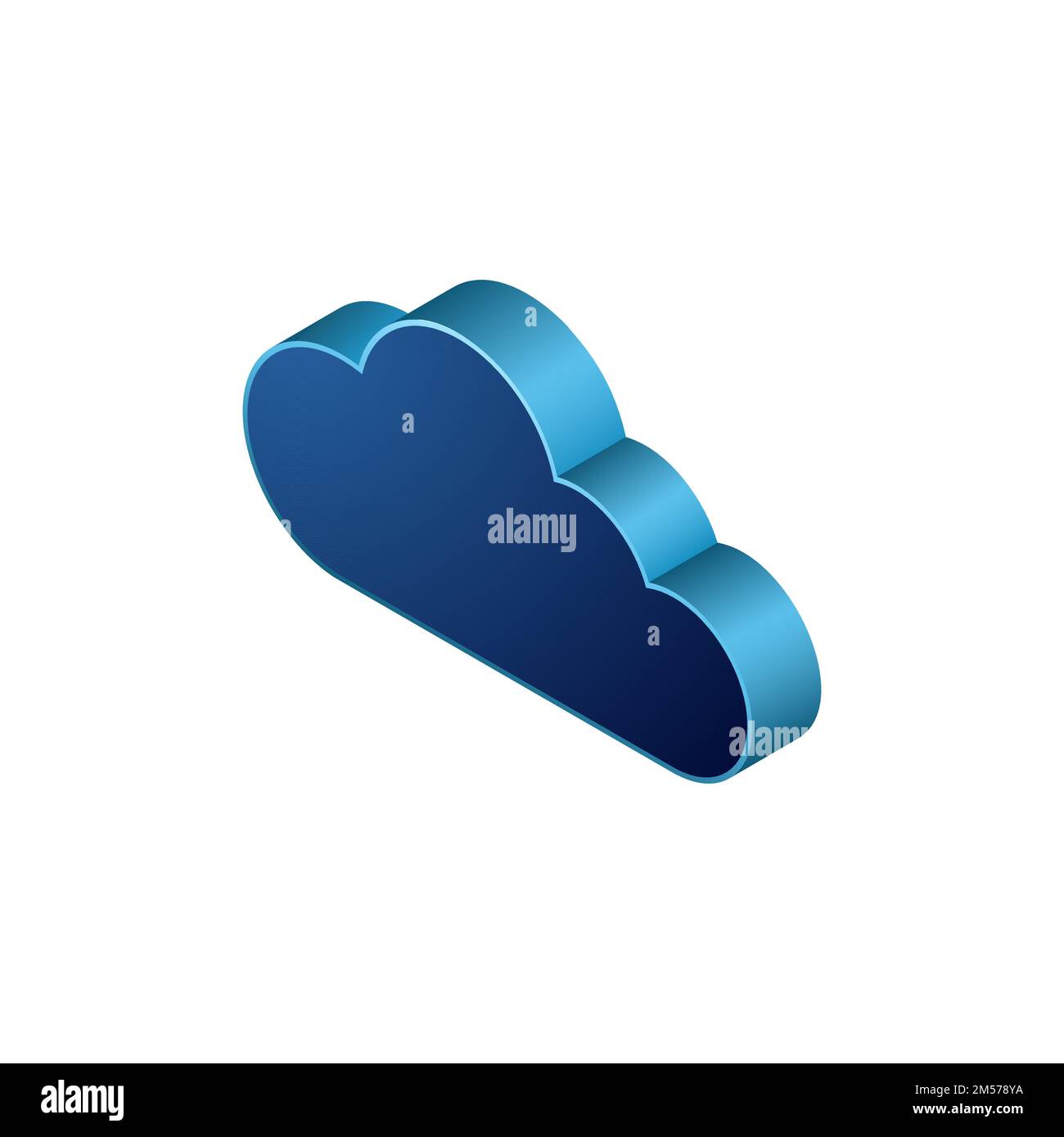 Cloud storage technology. Digital data cloud isometric illustration Stock Vector Image & Art - Alamy