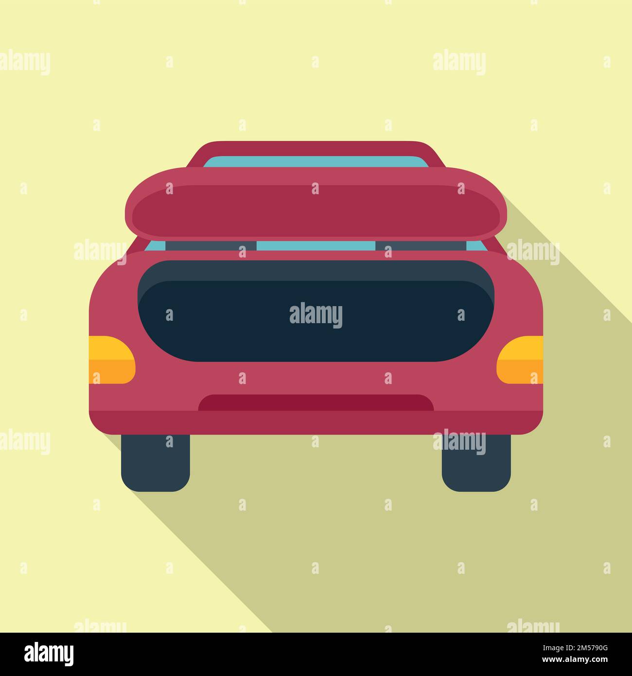 Open car trunk Stock Vector Images - Alamy