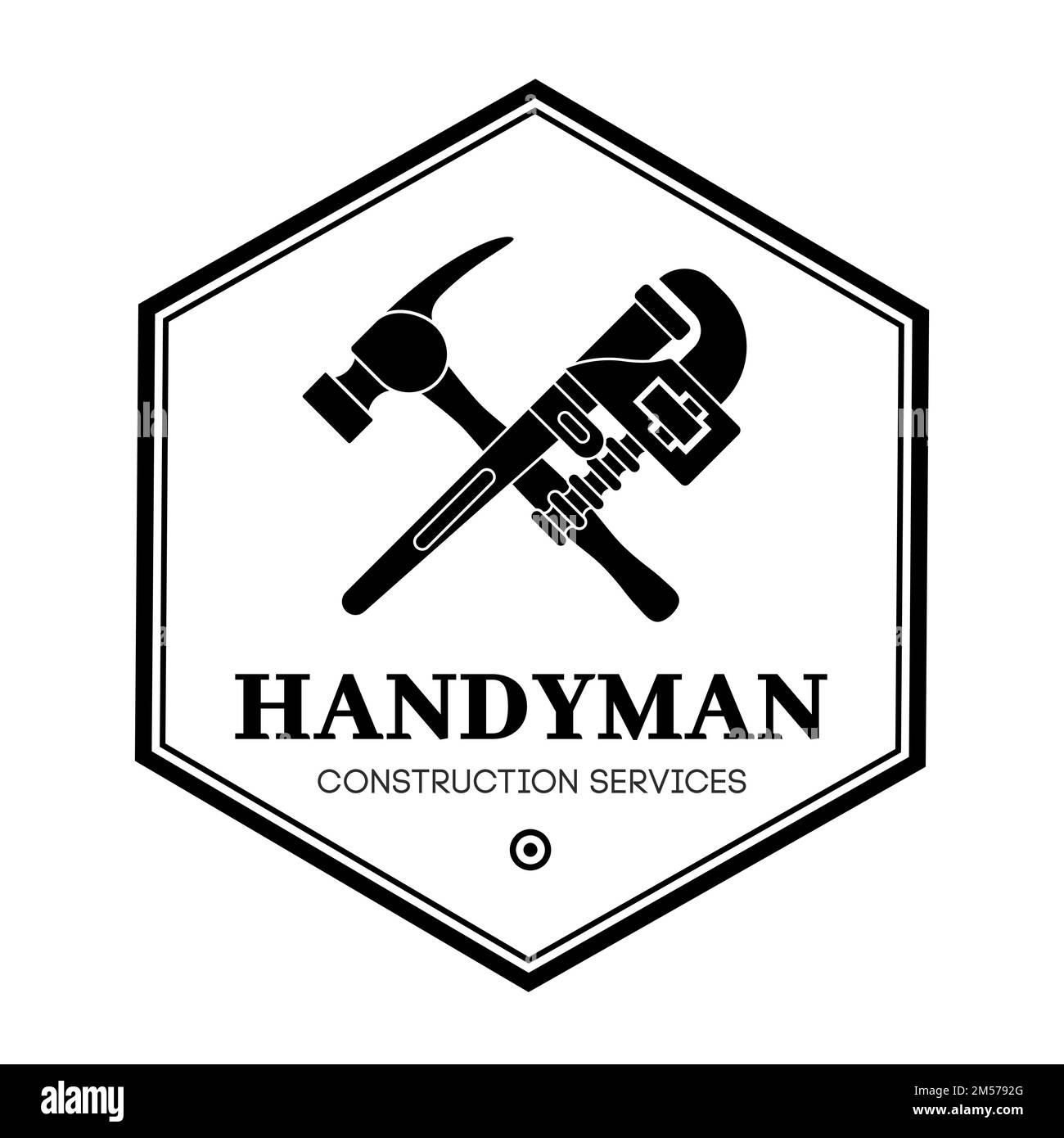 Handyman logo vector design. Vintage vector repair illustration Stock Vector Image & Art - Alamy