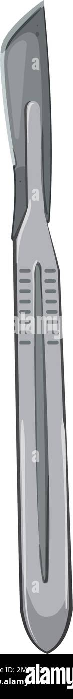 cut scalpel surgery cartoon vector illustration Stock Vector Image ...