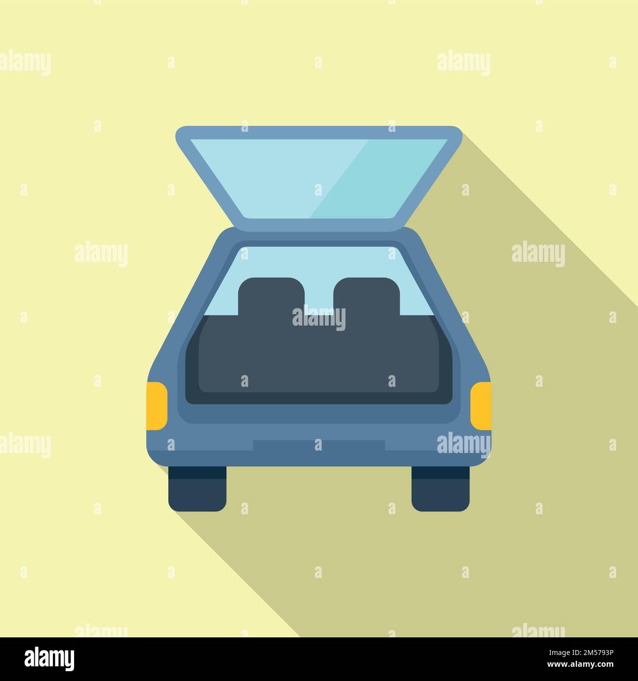 Luggage trunk car icon Stock Vector Images - Alamy