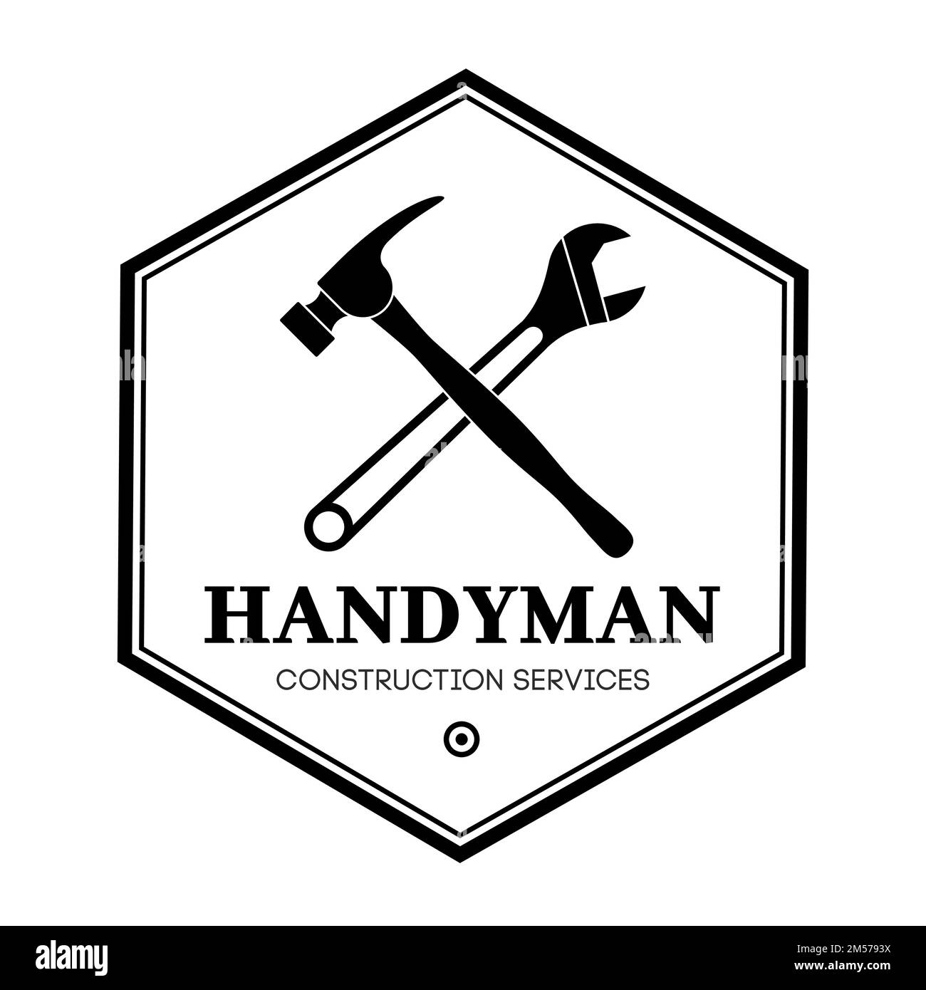 Handyman logo vector design. Vintage vector repair illustration Stock ...