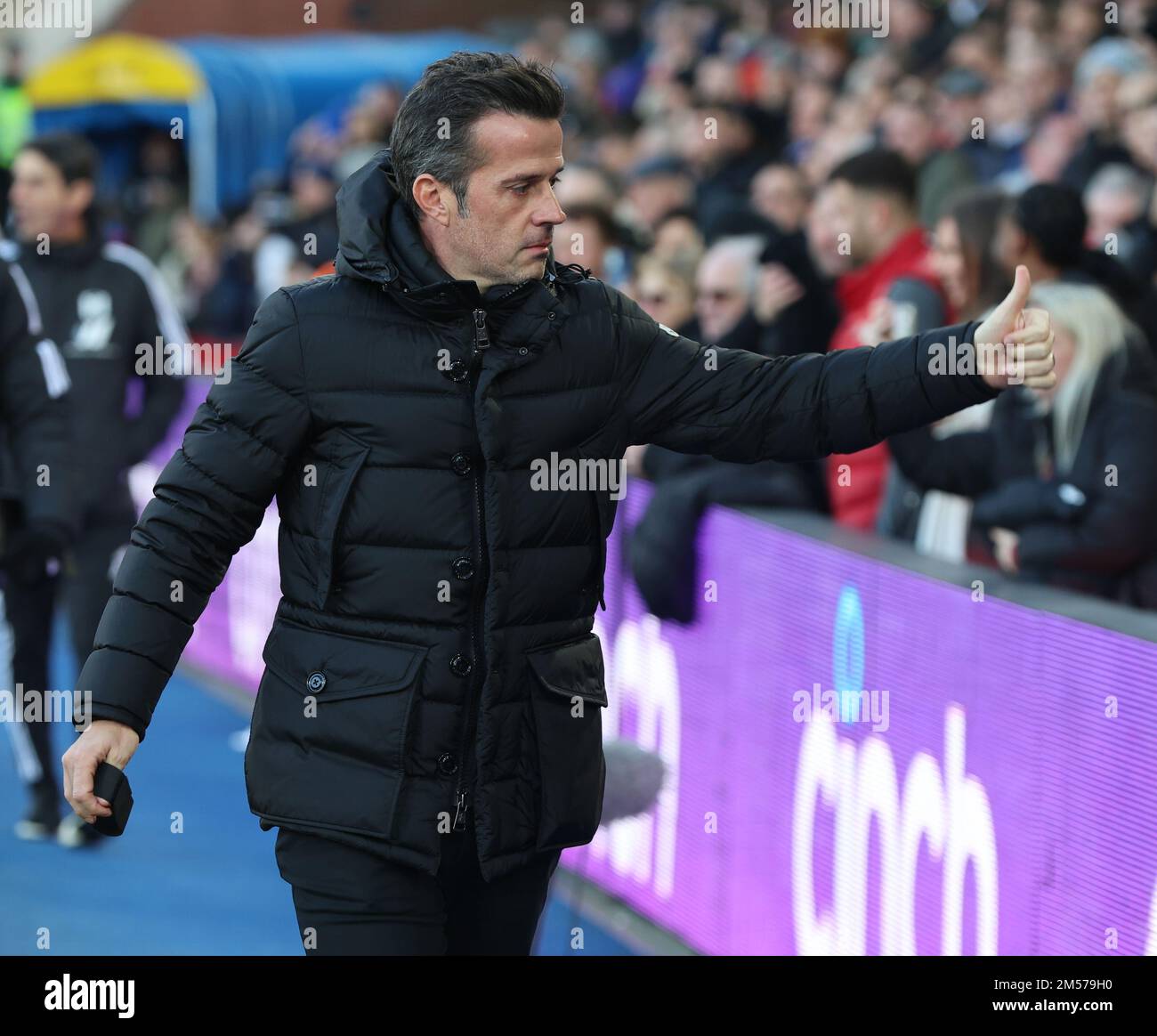 London ENGLAND - December 26: Fulham manager Marco Silva during English ...