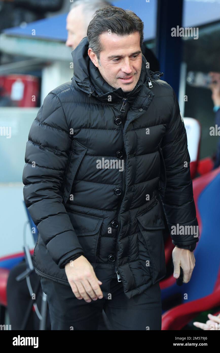 London ENGLAND - December 26: Fulham manager Marco Silva during English ...