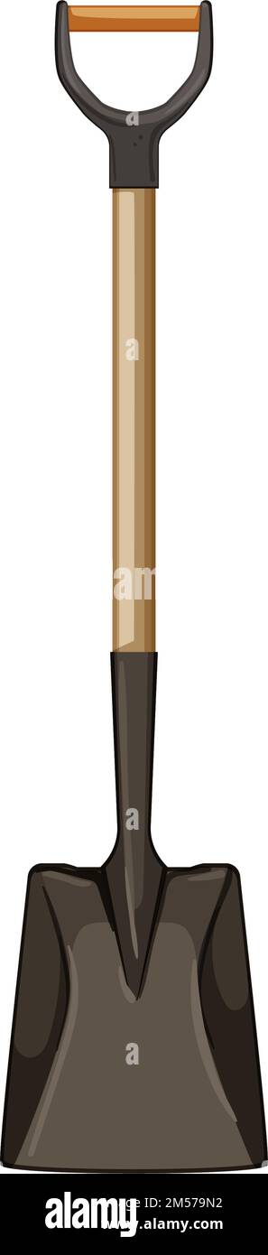 steel shovel tool cartoon vector illustration Stock Vector Image & Art ...