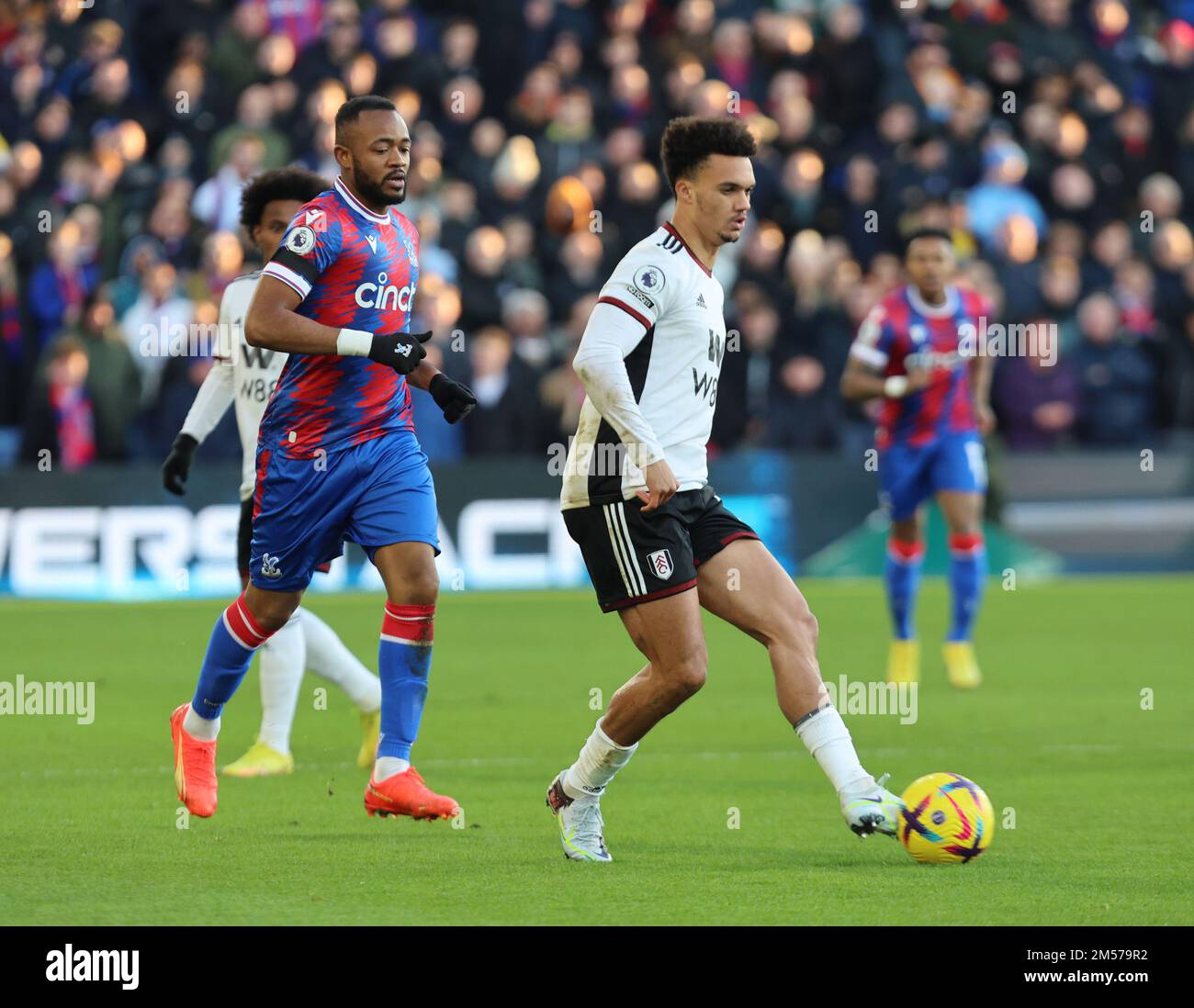 London ENGLAND - December 26: Fulham's Antonee Robinson during English ...