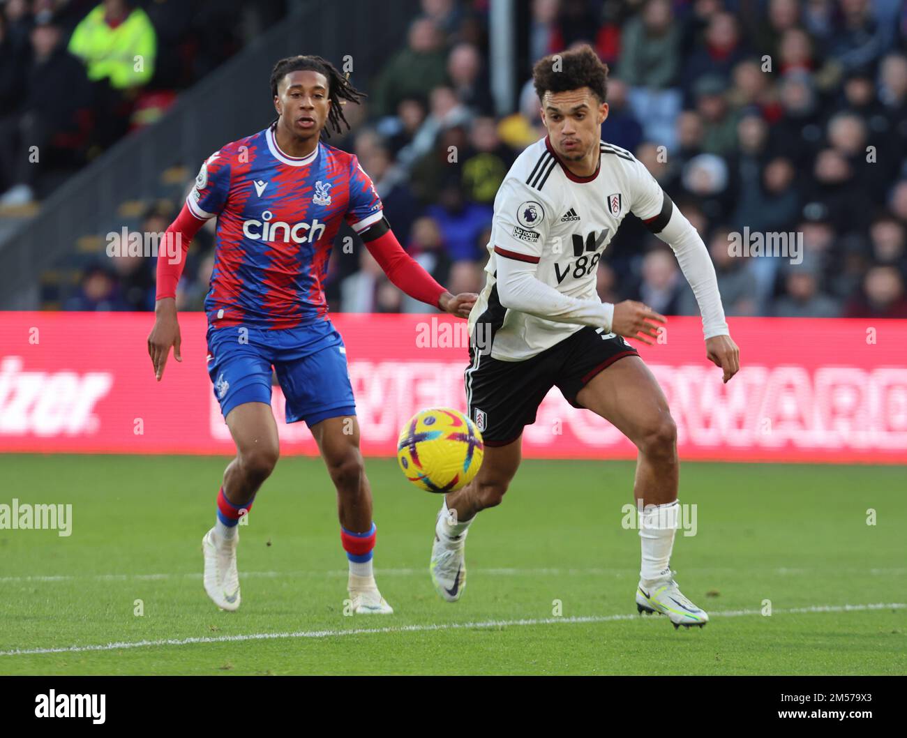 London ENGLAND - December 26: Fulham's Antonee Robinson during English ...