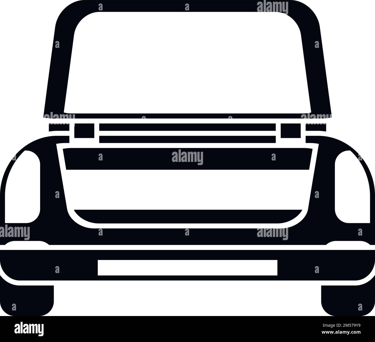 Car with open trunk clipart Black and White Stock Photos & Images - Alamy