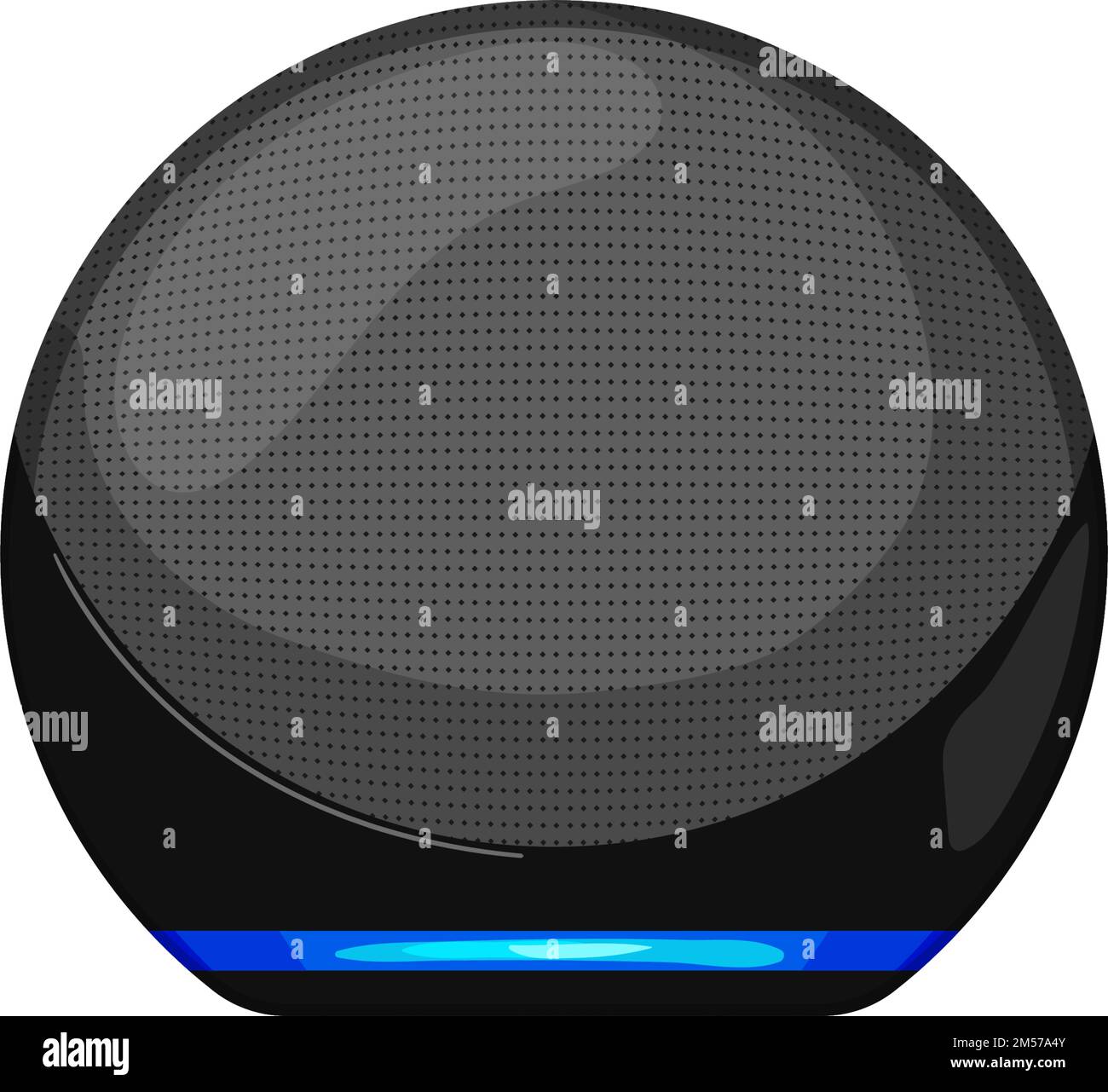 music smart speaker cartoon vector illustration Stock Vector Image ...