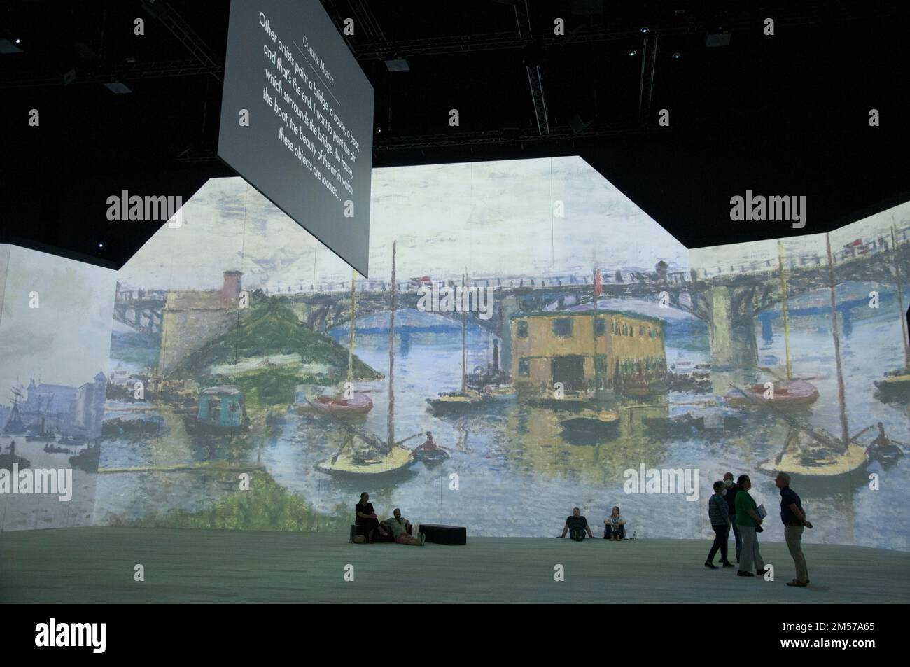 The LUME multimedia exhibition 'Monet and Friends' (the French ...