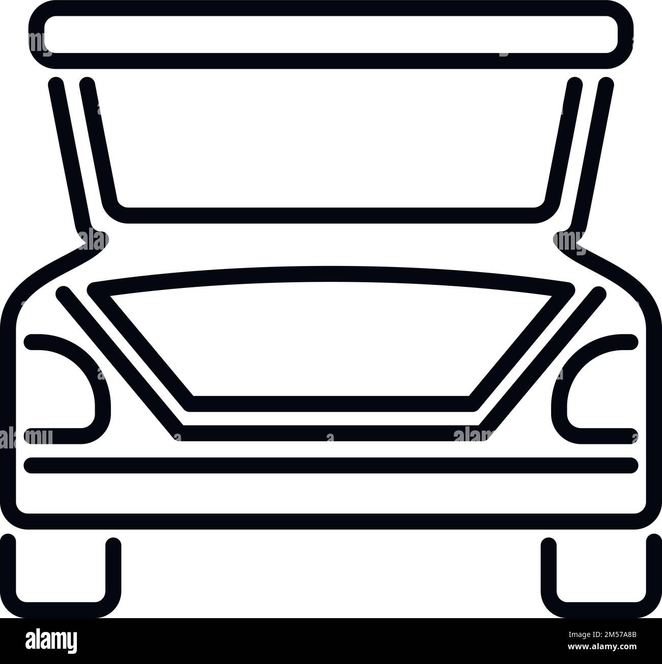 Car trunk open hatchback open Stock Vector Images - Alamy