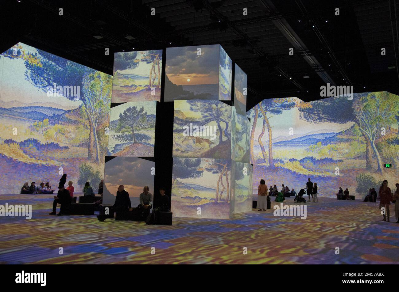 The LUME multimedia exhibition 'Monet and Friends' (the French ...