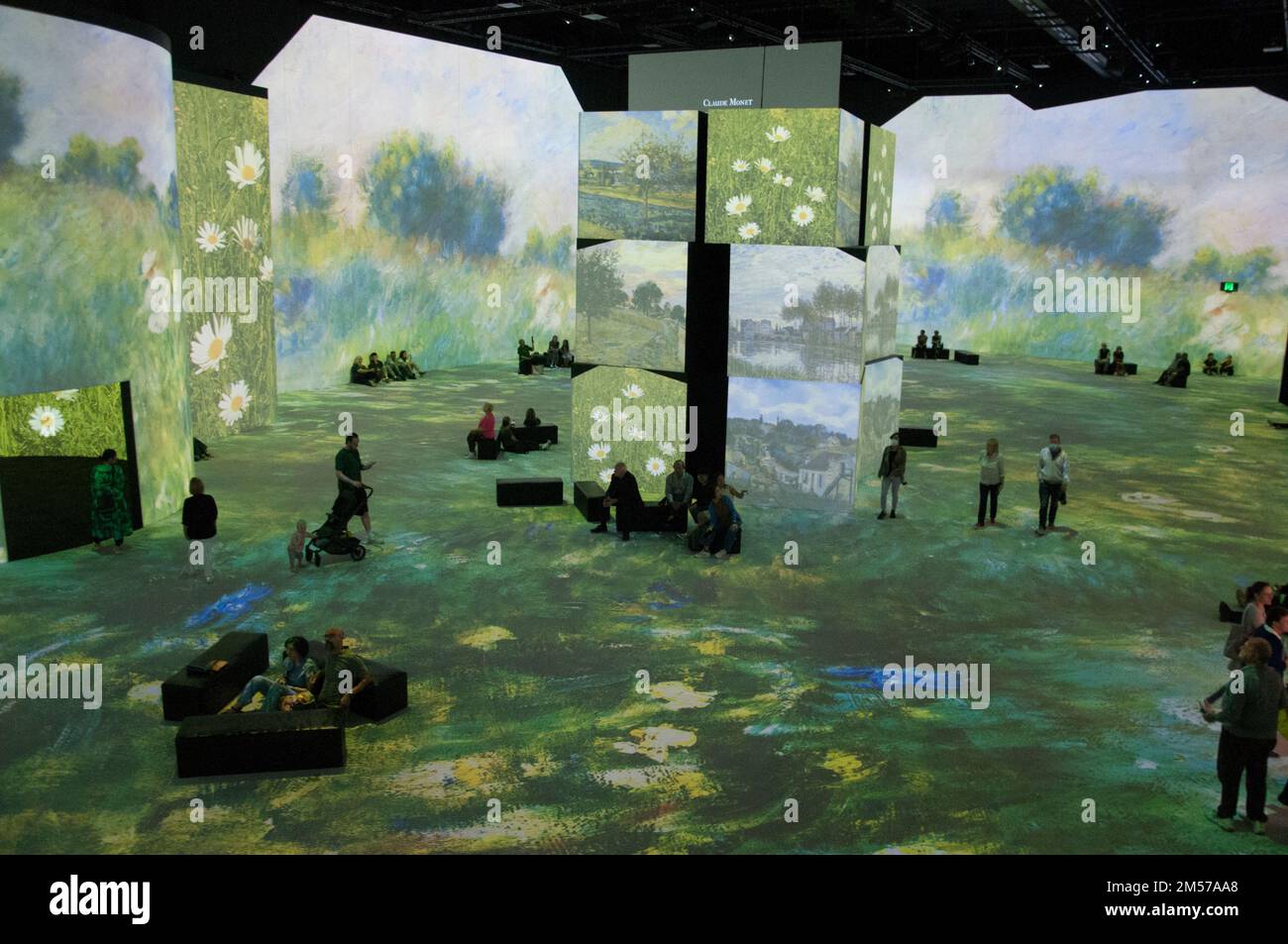 The LUME multimedia exhibition 'Monet and Friends' (the French ...