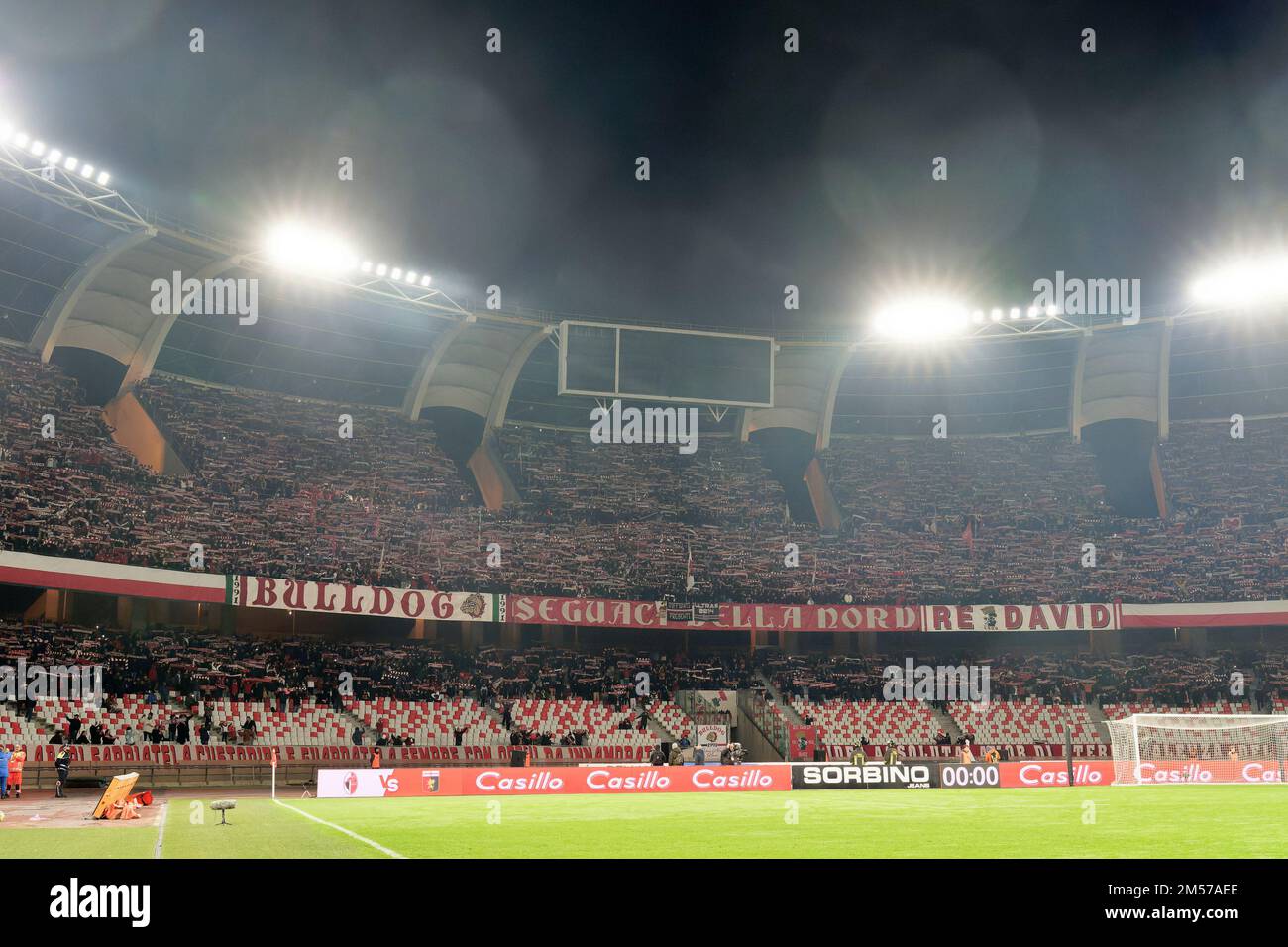 San Nicola stadium, Bari, Italy, December 26, 2022, SSC Bari Supporters ...