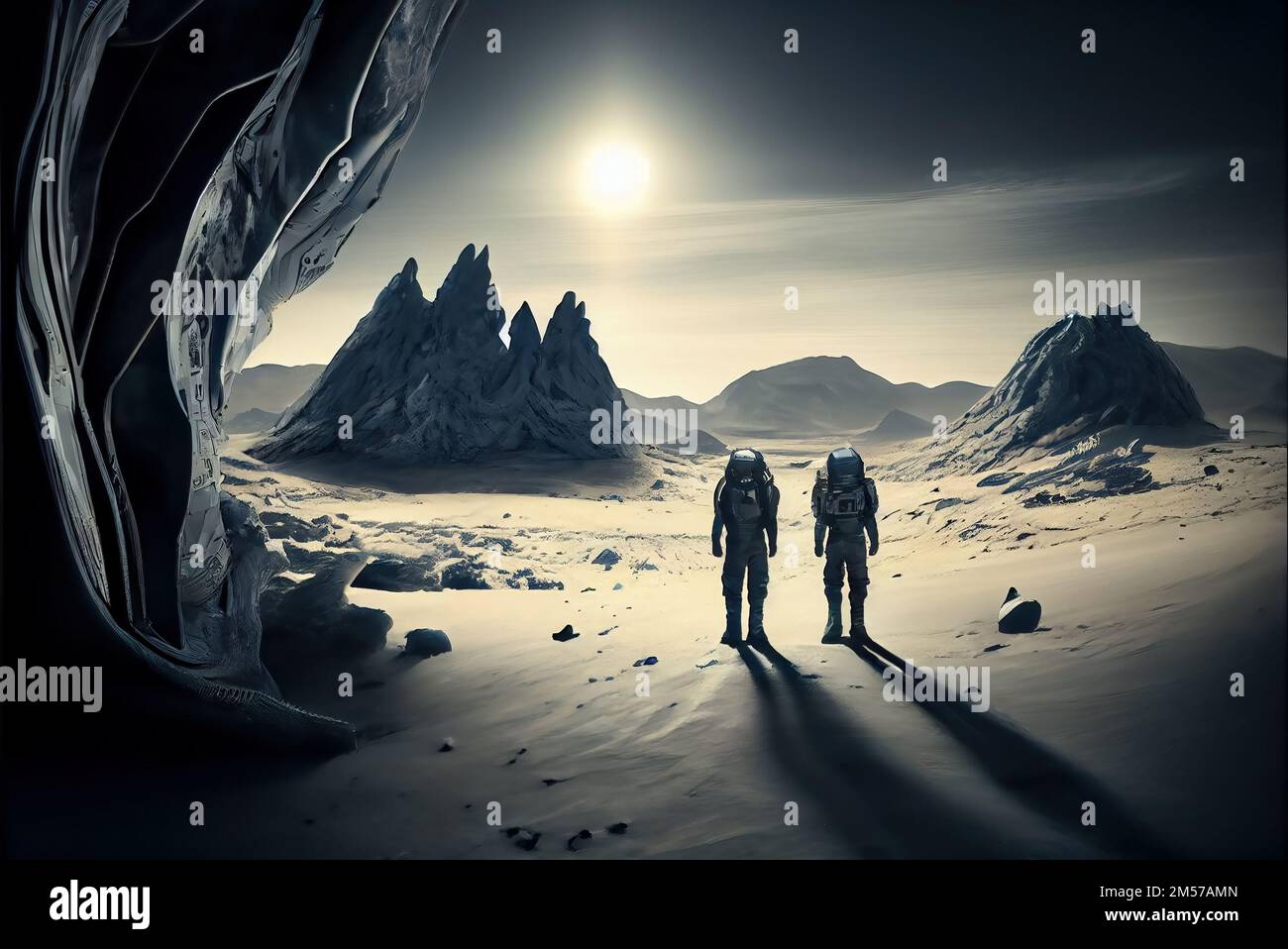 Astronaut walking on planet hi-res stock photography and images - Alamy