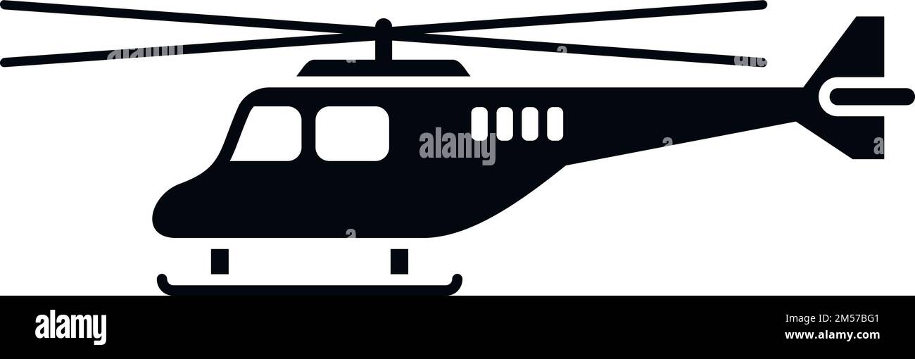 Sky rescue helicopter icon simple vector. Sea transport. Safety flight ...
