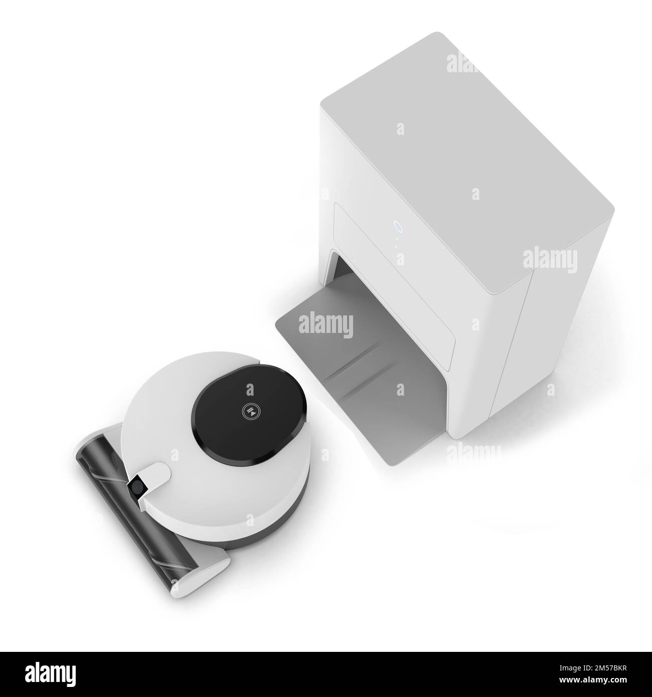 home appliances 3d graphics series robotic vacuum cleaner Stock Photo ...