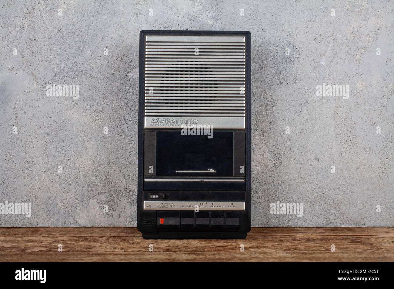 Vintage portable stereo cassette recorder from 80s Stock Photo - Alamy