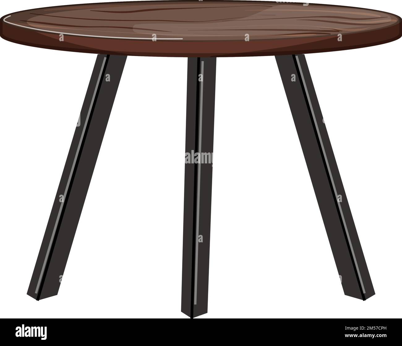 brown wood table cartoon vector illustration Stock Vector Image & Art ...