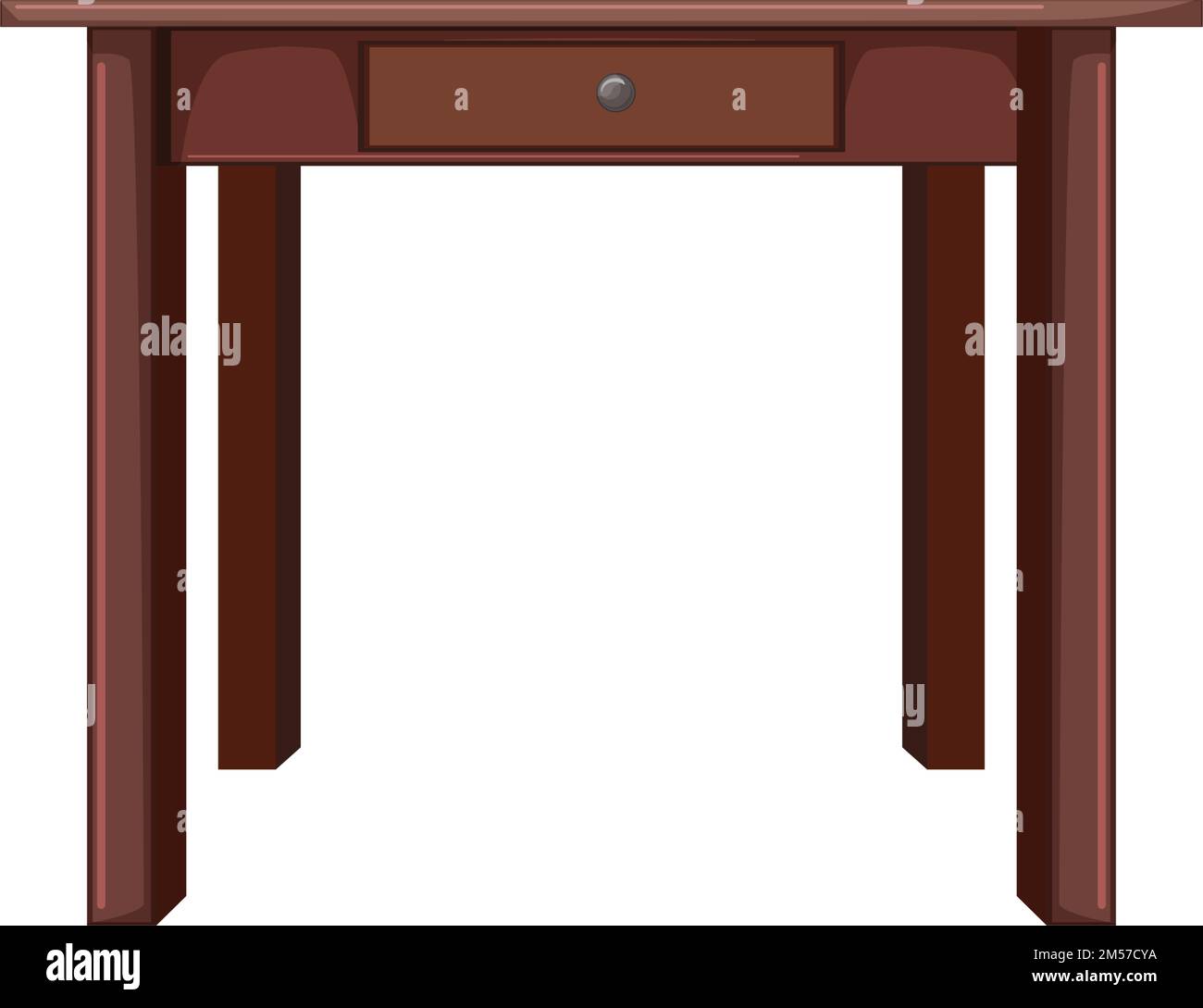old wood table cartoon vector illustration Stock Vector Image & Art - Alamy