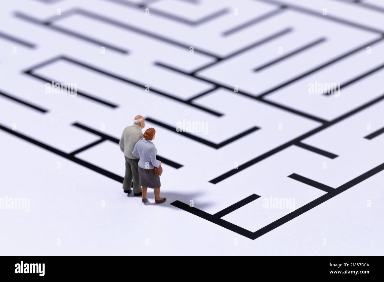 brain health and dementia series a miniature of the old man standing in ...