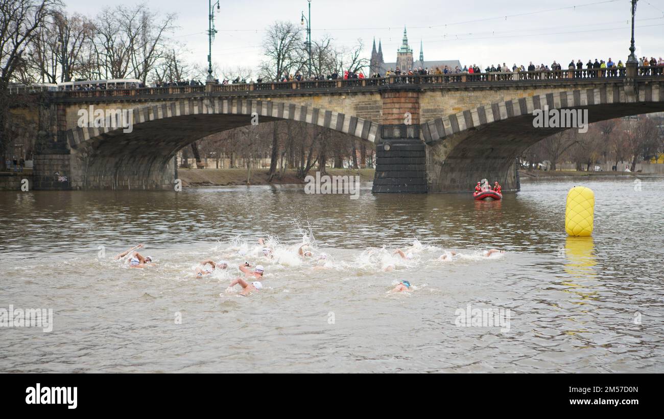 Vltava river swimming competition hi-res stock photography and images ...