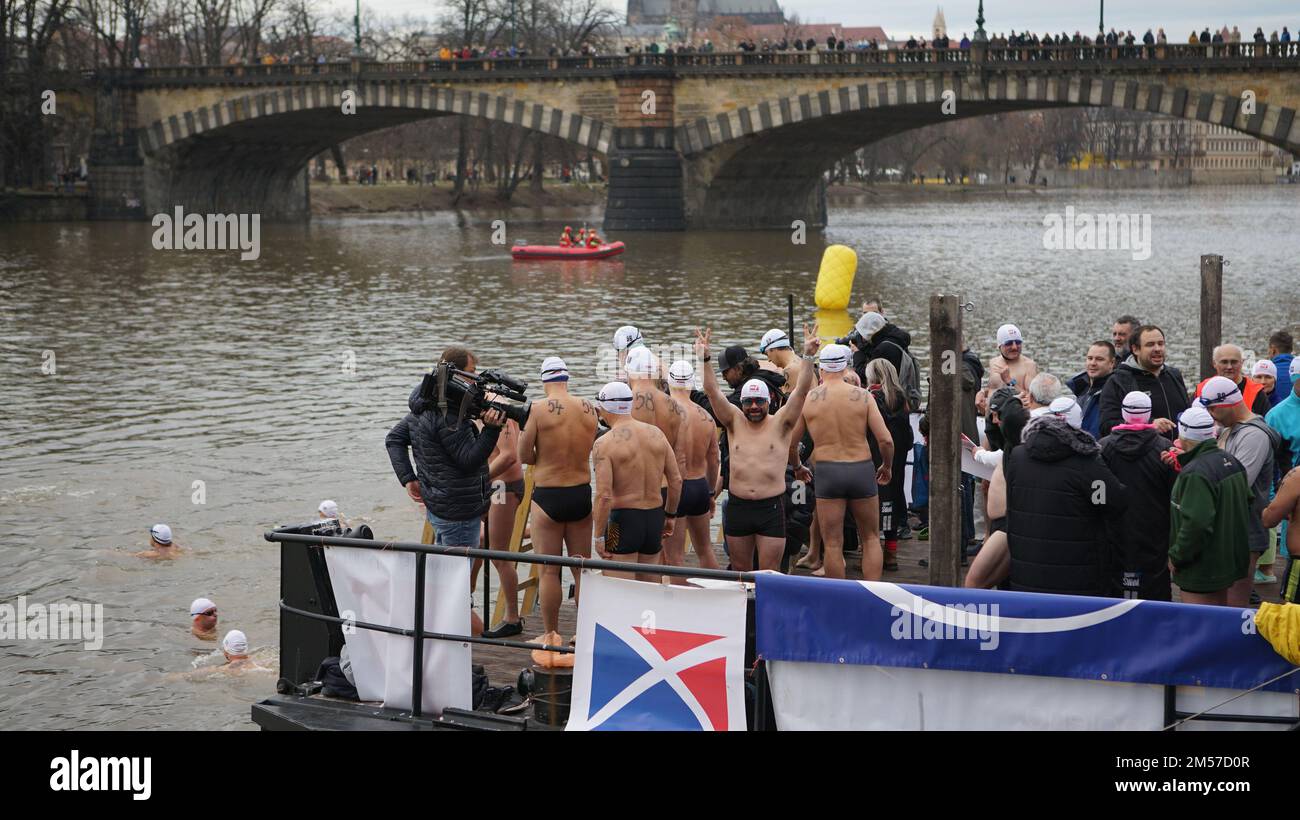 Vltava river swimming competition hi-res stock photography and images ...