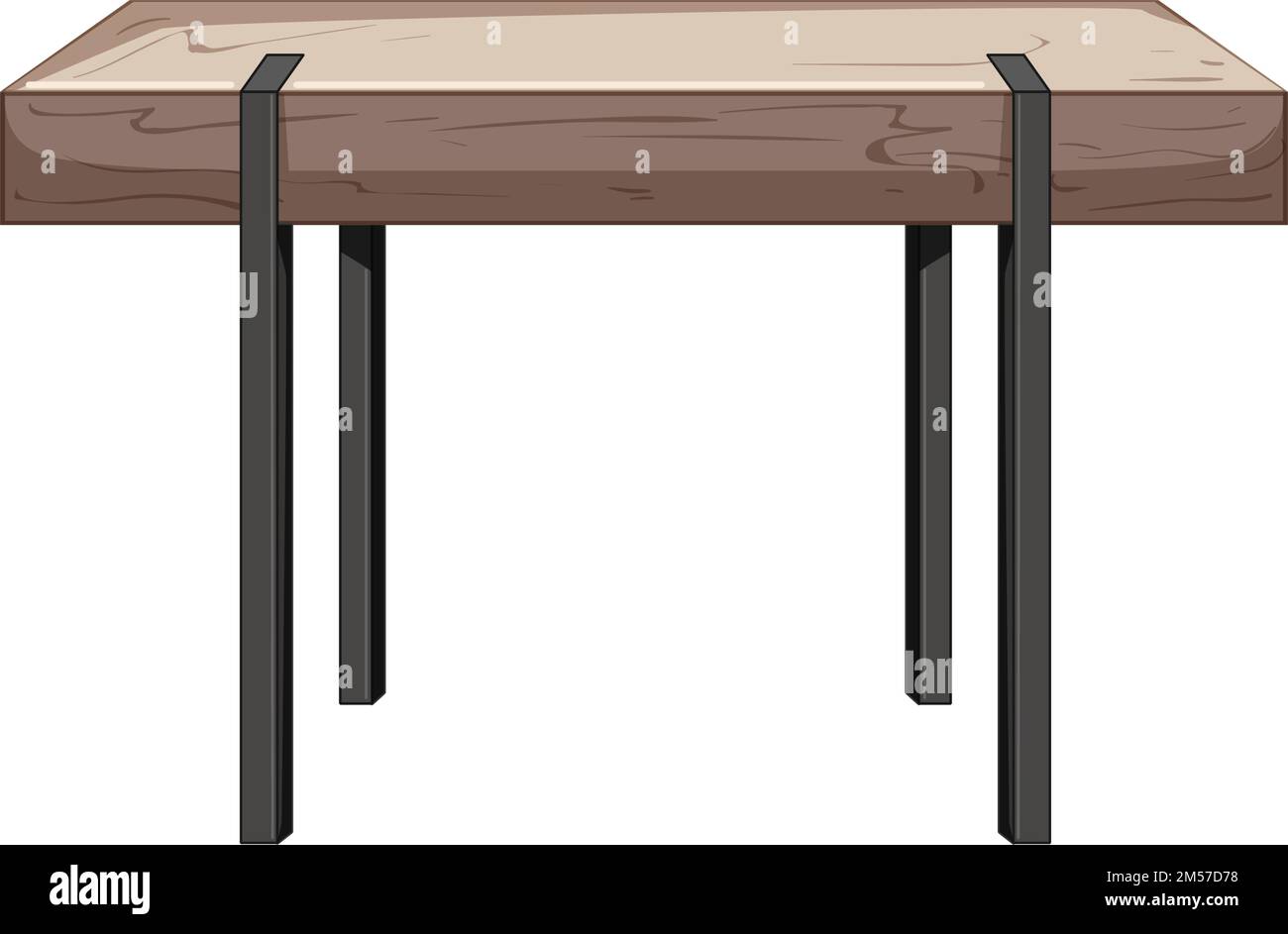 retro wood table cartoon vector illustration Stock Vector Image & Art ...