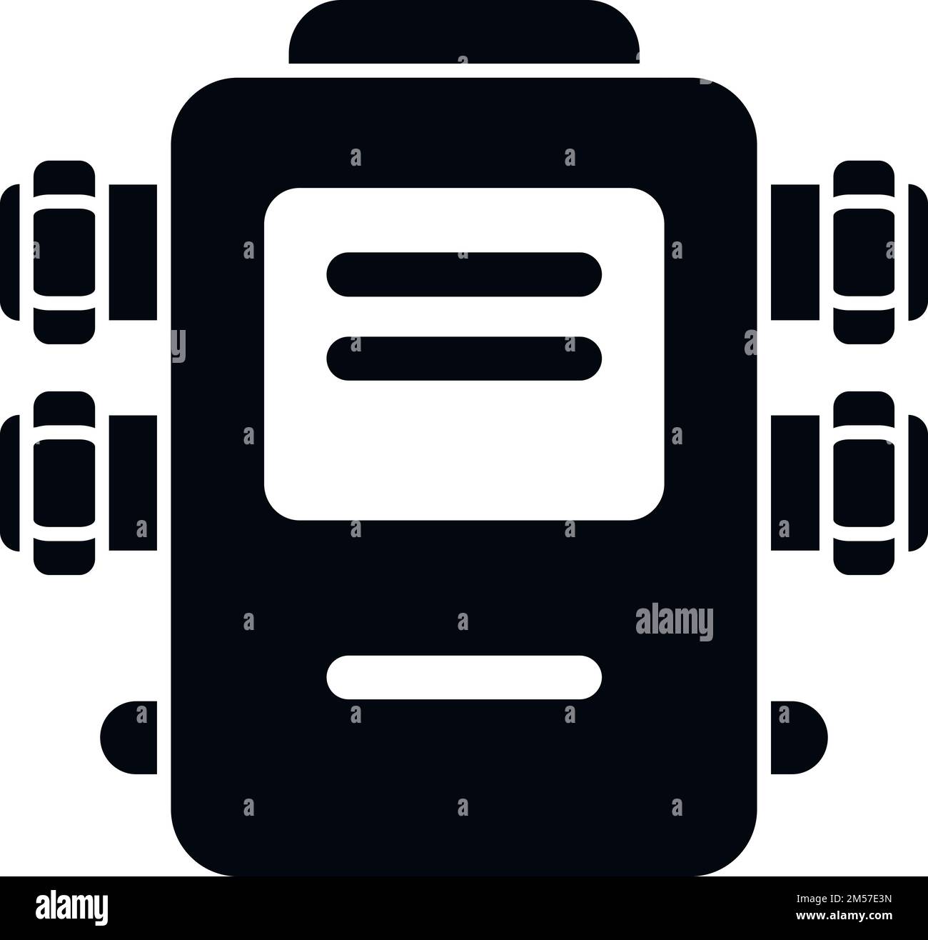 Circuit junction box icon simple vector. Electric switch. Power safety ...