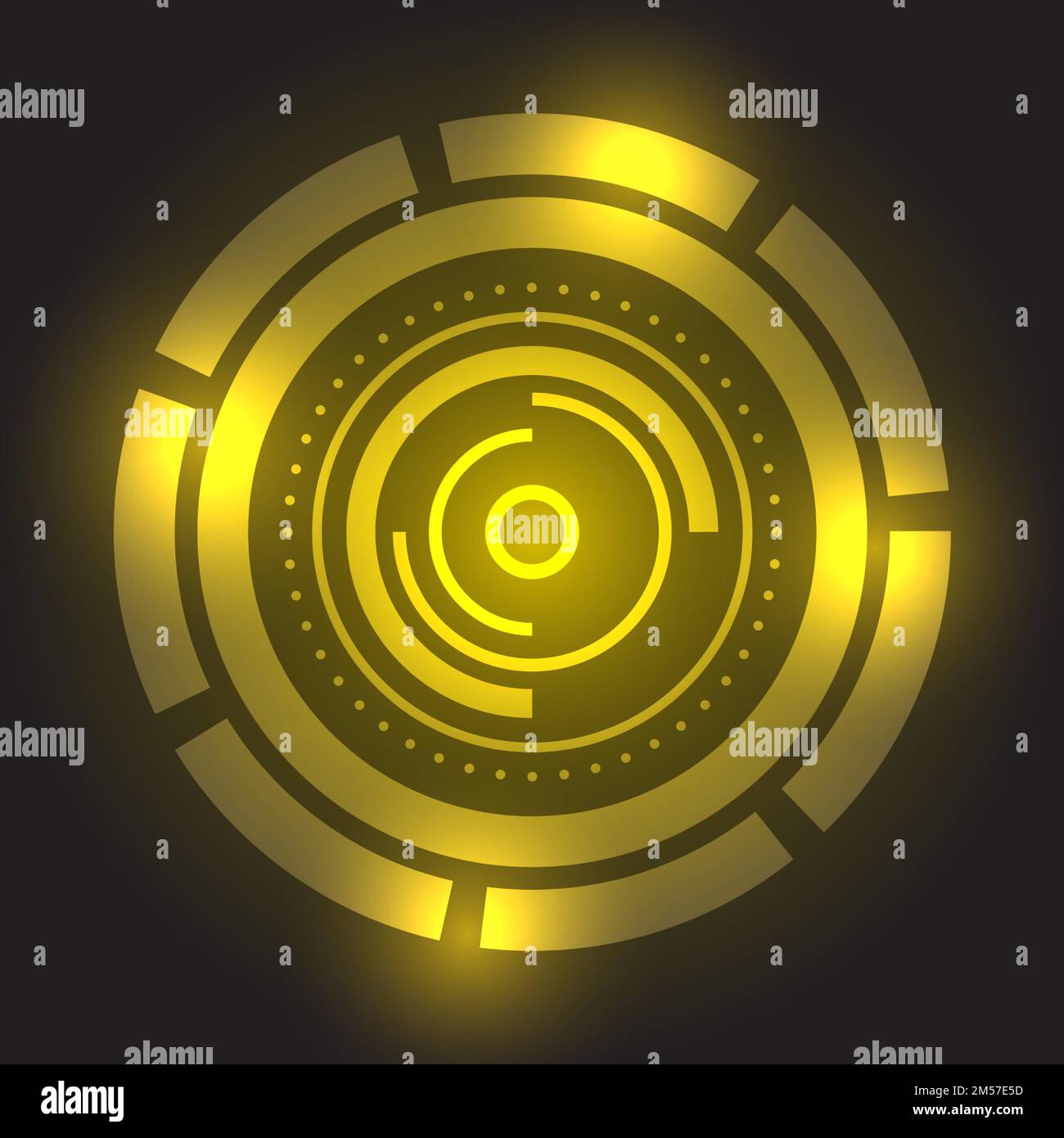 Abstract technology with Hi-tech gold background, stock vector Stock ...