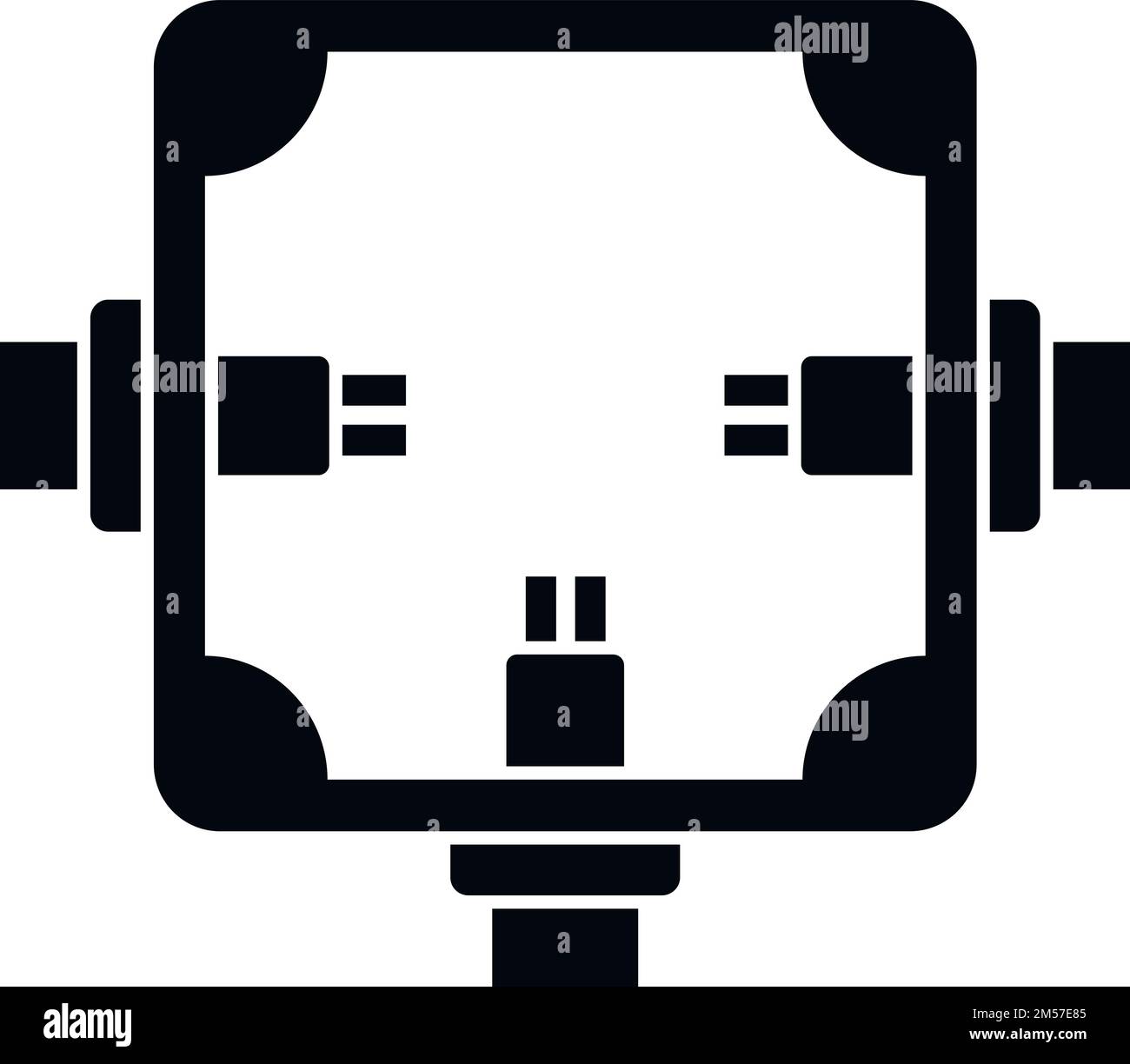 Plug junction box icon simple vector. Electric switch. Safety wall ...